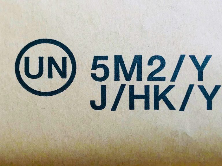 指定危険物の輸出に使用するUNマーク表示の紙袋 | 山口包装工業株式会社：クラフト紙袋・米袋の製造